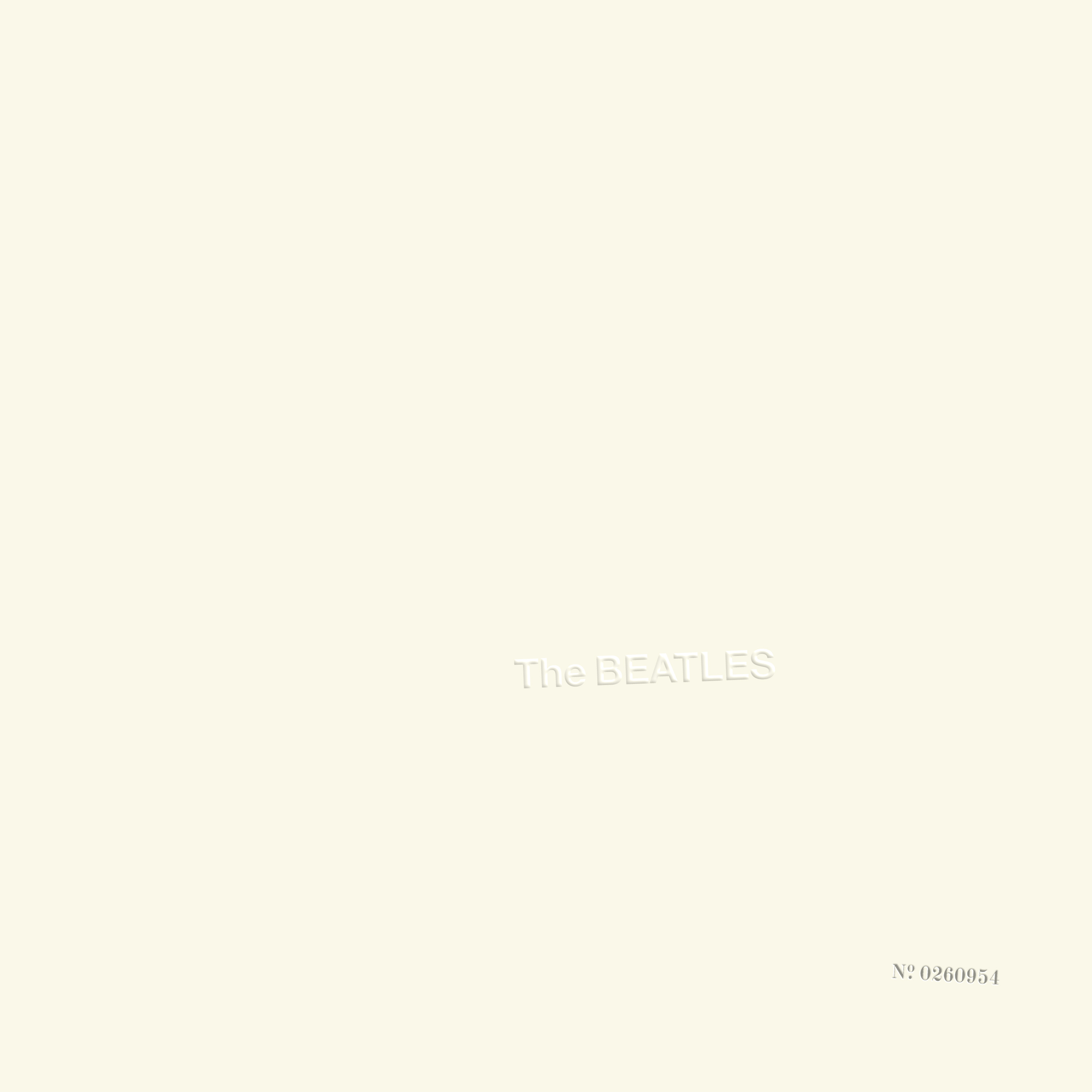 Digitally Remastered The Beatles “white Album” Cover